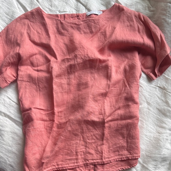 Grana | Tops | Grana Pink Linen Top | Poshmark